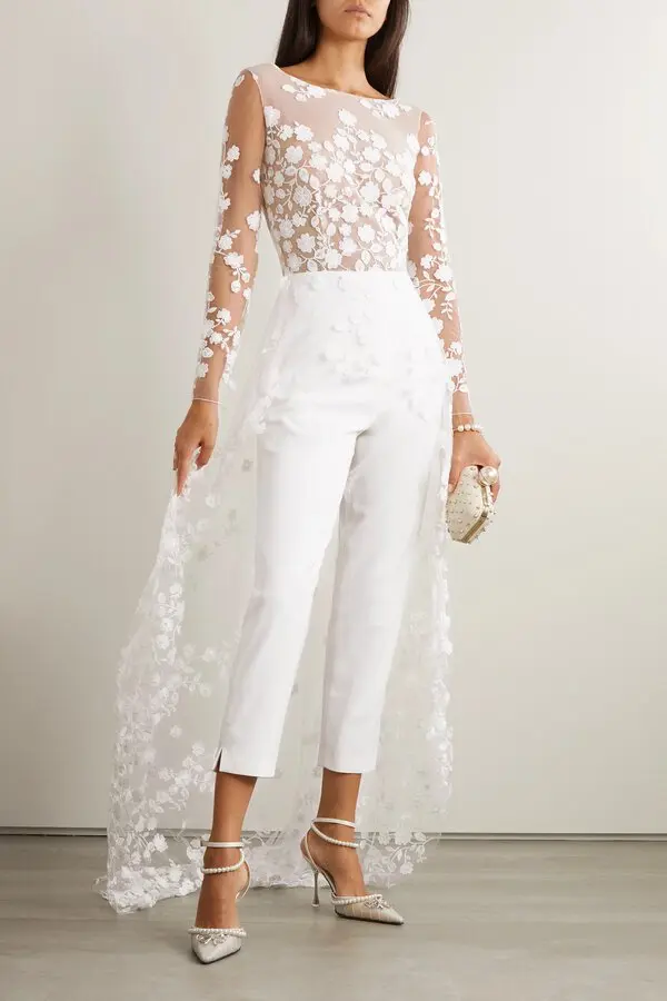 Rime Arodaky Patsy Lace-trimmed Jumpsuit