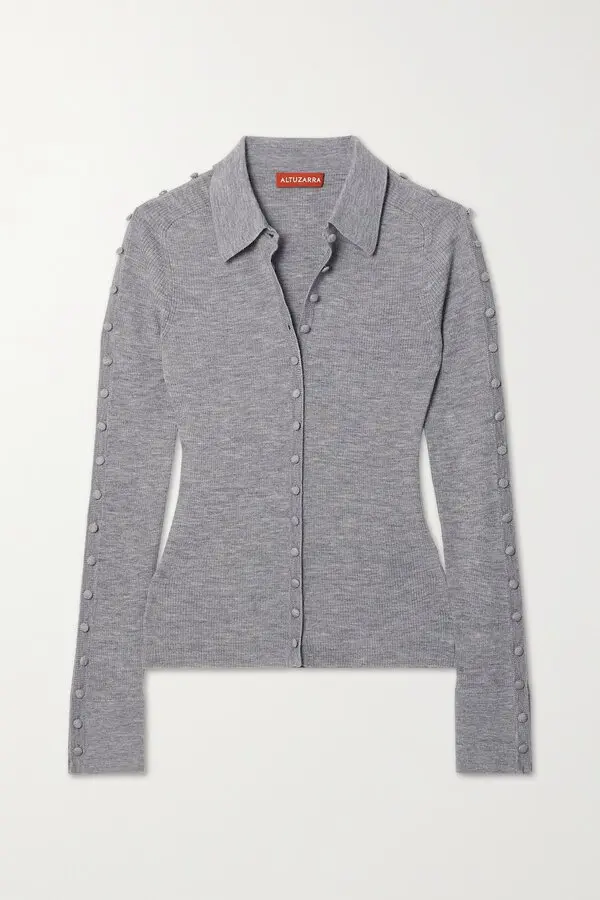 Altuzarra Hill Ribbed Wool-blend Shirt