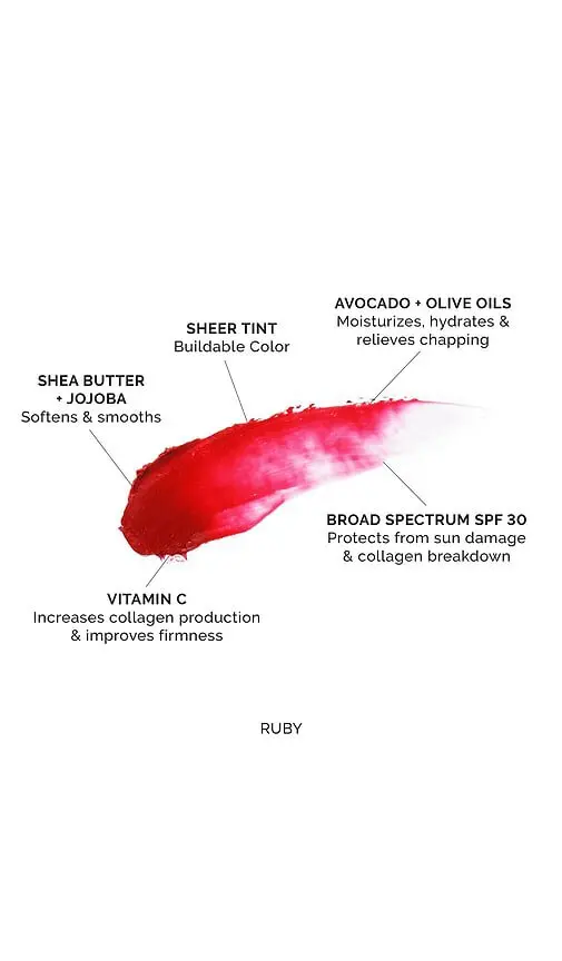 MDSOLARSCIENCES Hydrating Sheer Lip Balm Spf 30 - Ruby