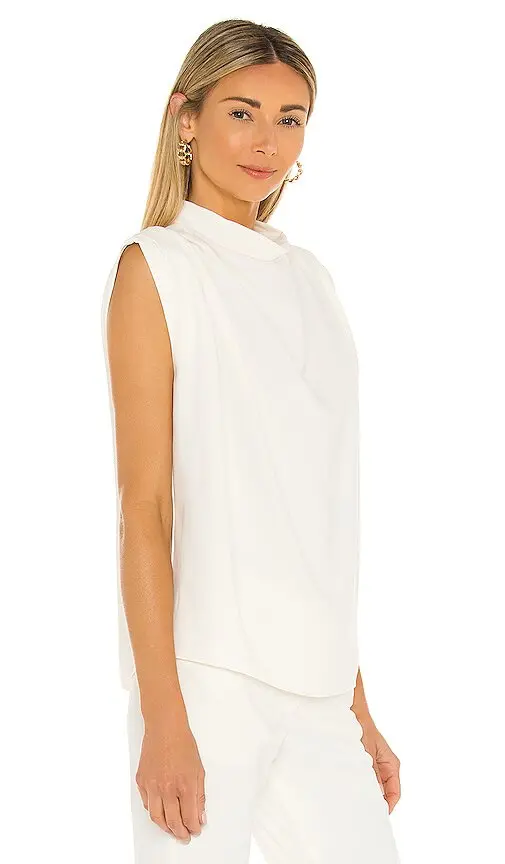 Amanda Uprichard Sleeveless Fabienne Top - Ivory