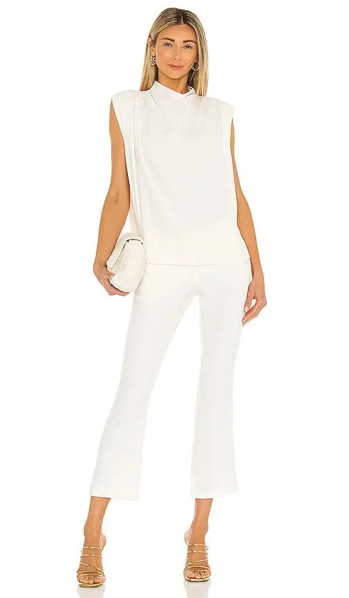 Amanda Uprichard Sleeveless Fabienne Top - Ivory