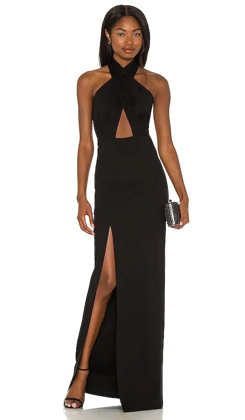 Amanda Uprichard X Zahara Gown - Black