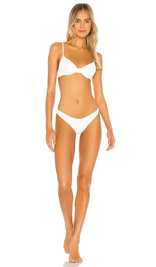 Beach Riot Island Bikini Bottom - White