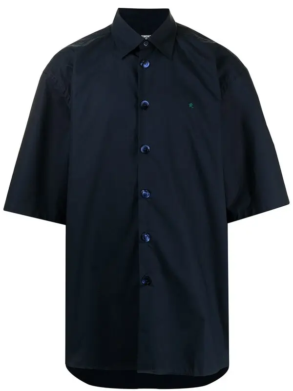 Raf Simons Teenage Dreams Bowling Shirt - Blue