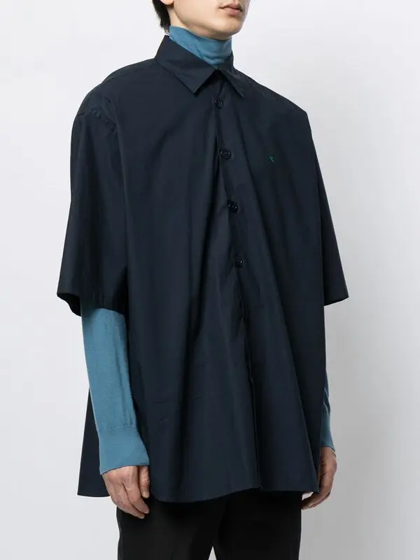 Raf Simons Teenage Dreams Bowling Shirt - Blue