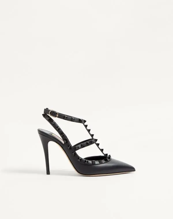 Valentino Garavani Rockstud Ankle Strap Pumps - Black