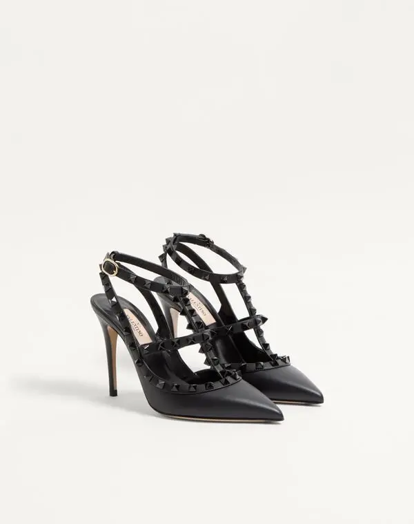 Valentino Garavani Rockstud Ankle Strap Pumps - Black