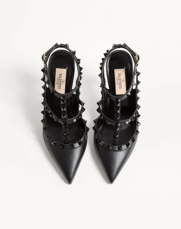 Valentino Garavani Rockstud Ankle Strap Pumps - Black