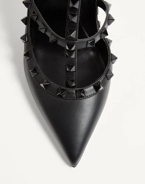 Valentino Garavani Rockstud Ankle Strap Pumps - Black