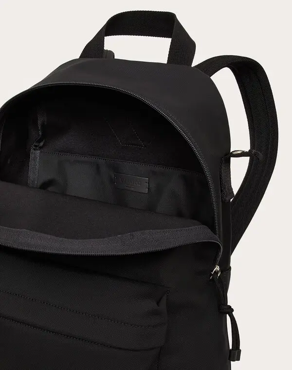 Valentino Garavani Vltn Nylon Backpack - Black/White  display picture 1