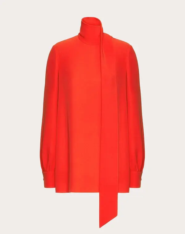Valentino Garavani Cady Couture Top - Orange