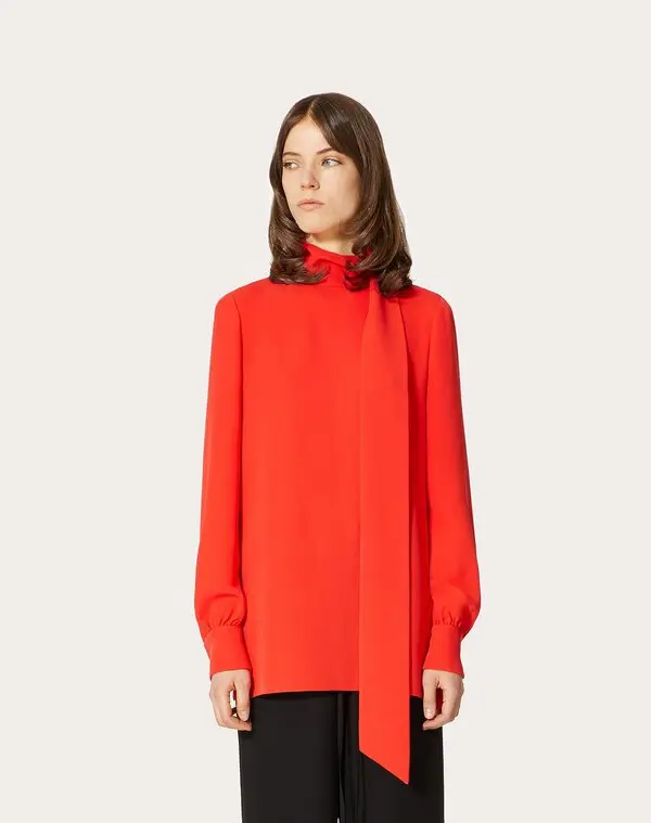 Valentino Garavani Cady Couture Top - Orange