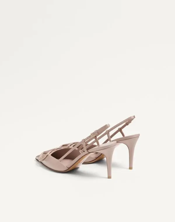 Valentino Garavani Vlogo Slingback Pumps - Poudre