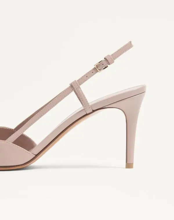 Valentino Garavani Vlogo Slingback Pumps - Poudre