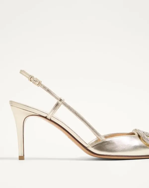 Valentino Garavani Vlogo Glow Laminated Nappa Slingback Pump
