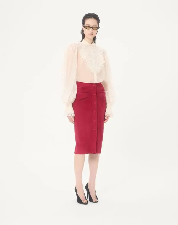 Valentino Garavani Embroidered Organza Shirt
