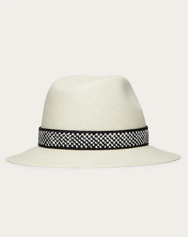 Valentino Garavani Borsalino X Panama Quito Hat With  display picture 1
