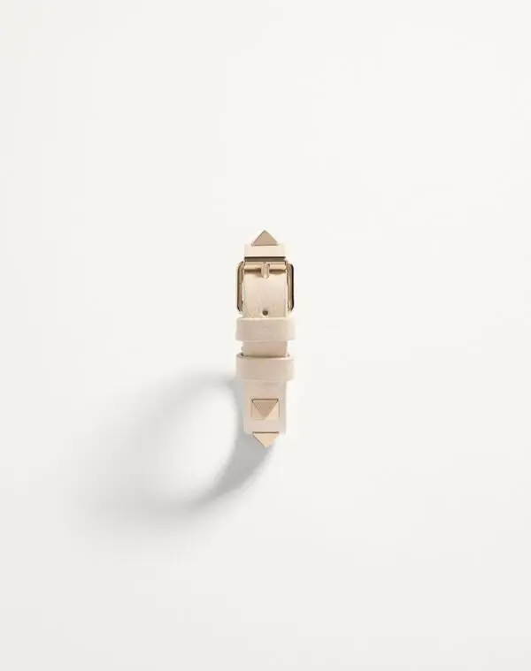 Valentino Garavani Rockstud Leather Bracelet - Light Ivory