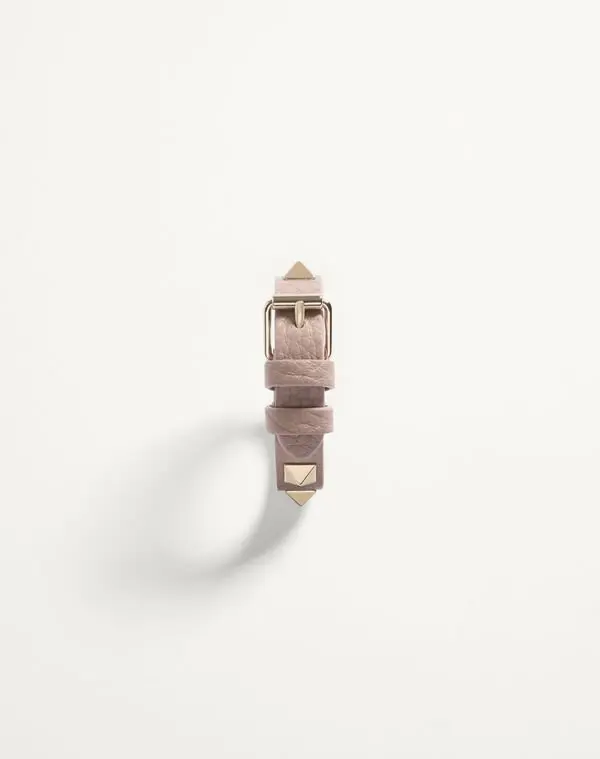 Valentino Garavani Rockstud Leather Bracelet - Poudre