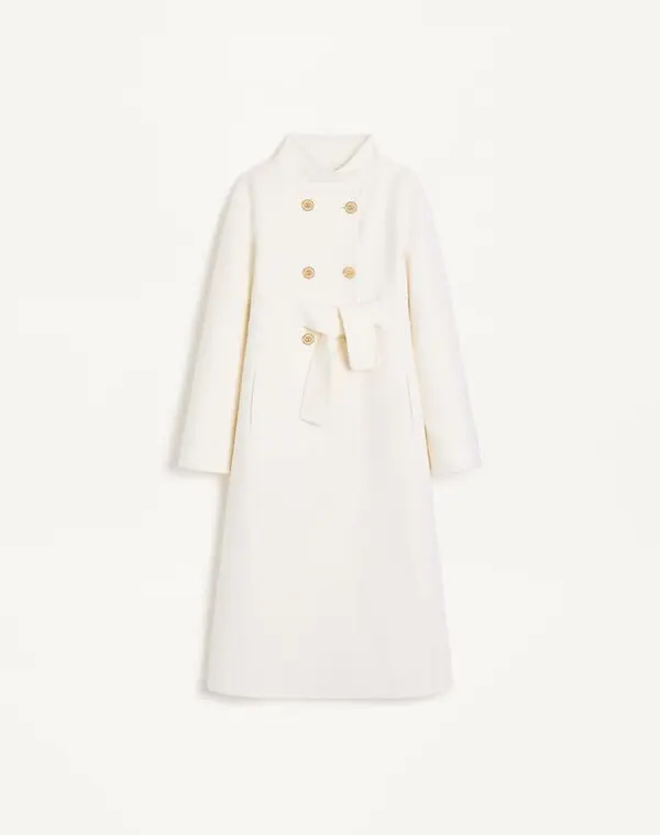 Valentino Garavani Compact Drap Coat - Ivory