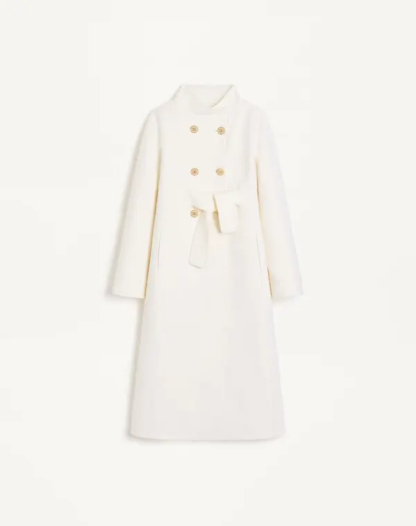 Valentino Garavani Compact Drap Coat - Ivory