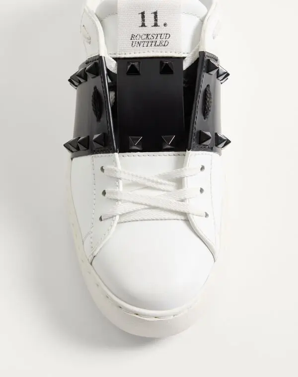 Valentino Garavani Rockstud Untitled Sneaker - White/ Black