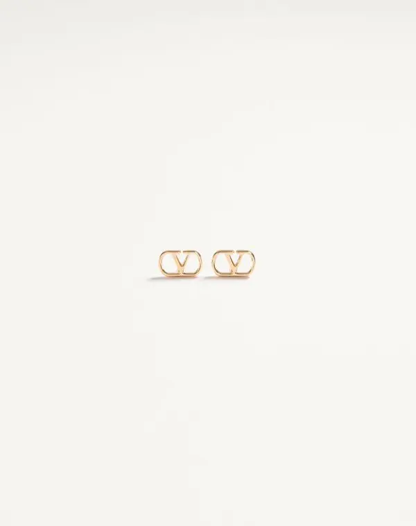 Valentino Garavani Vlogo Signature Hoop Earrings - Gold