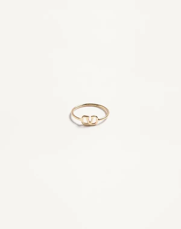 Valentino Garavani Vlogo Signature Metal Ring - Gold