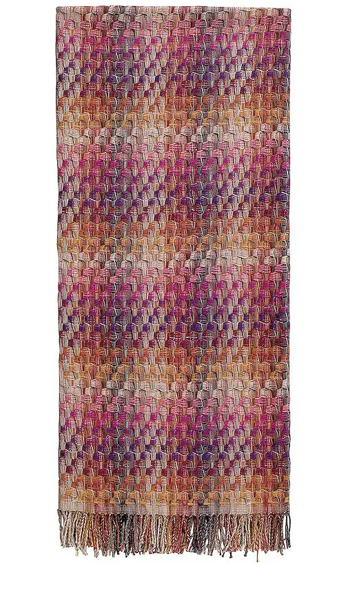 Missoni Husky Throw In Red,purple - Multi