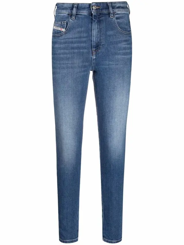 DIESEL® Slandy High-waist Super Skinny Jeans - Blue