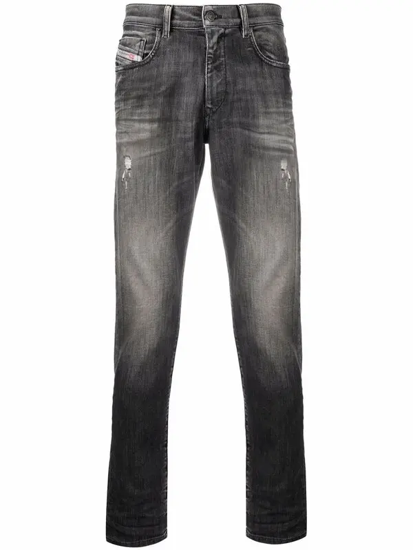 DIESEL® Faded Effect Distressed Jeans