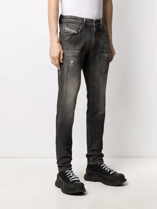 DIESEL® Faded Effect Distressed Jeans