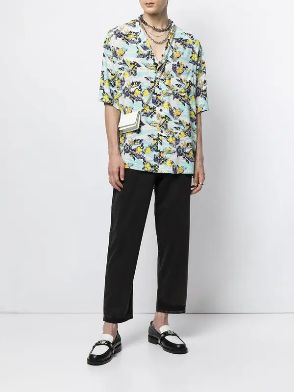 SULVAM Aloha Short-sleeve Shirt