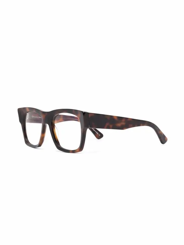 CHRISTIAN ROTH Tortoise-shell Square-frame Glasses