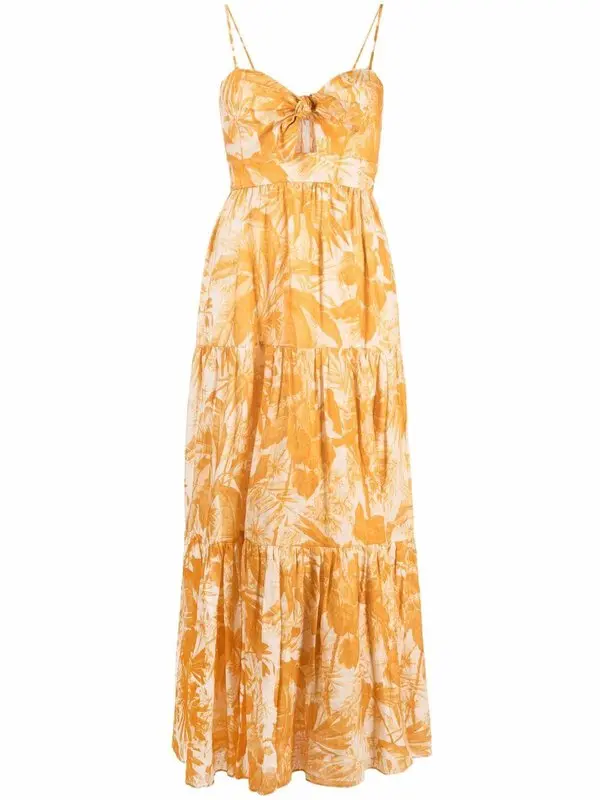 Zimmermann Palm Print Maxi Dress