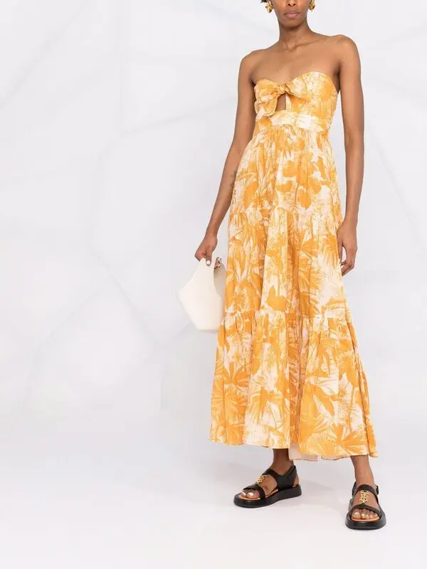Zimmermann Palm Print Maxi Dress