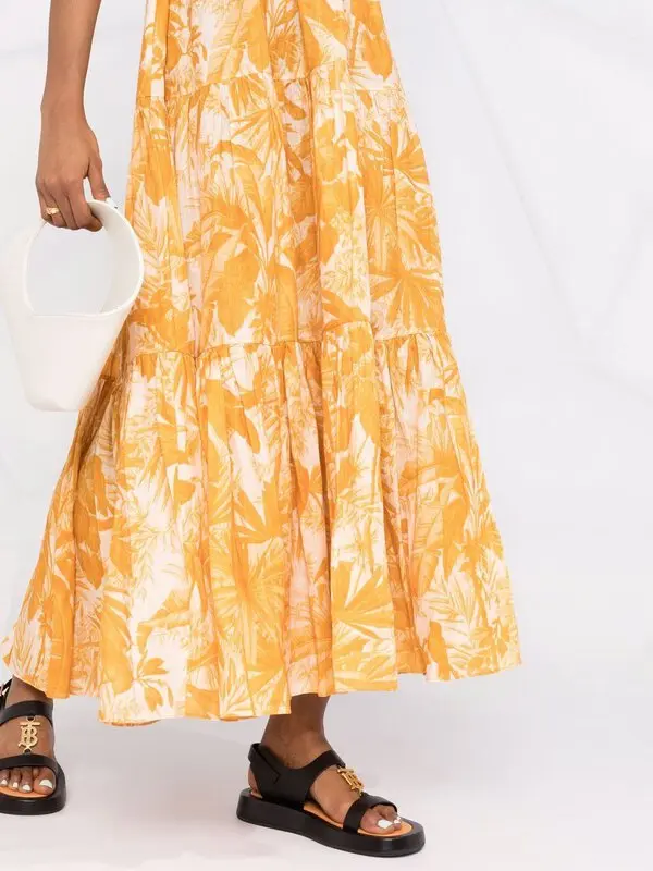 Zimmermann Palm Print Maxi Dress