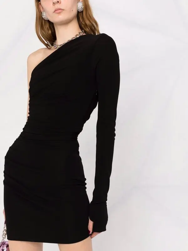 Dsquared2 One-shoulder Mini Dress - Black
