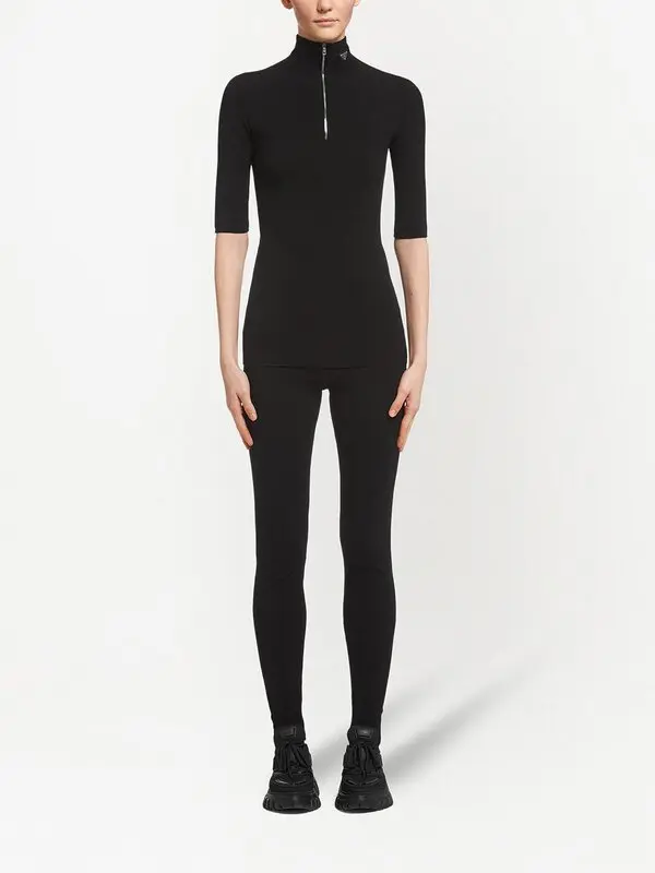Prada Triangle-logo Half-zip Jumper