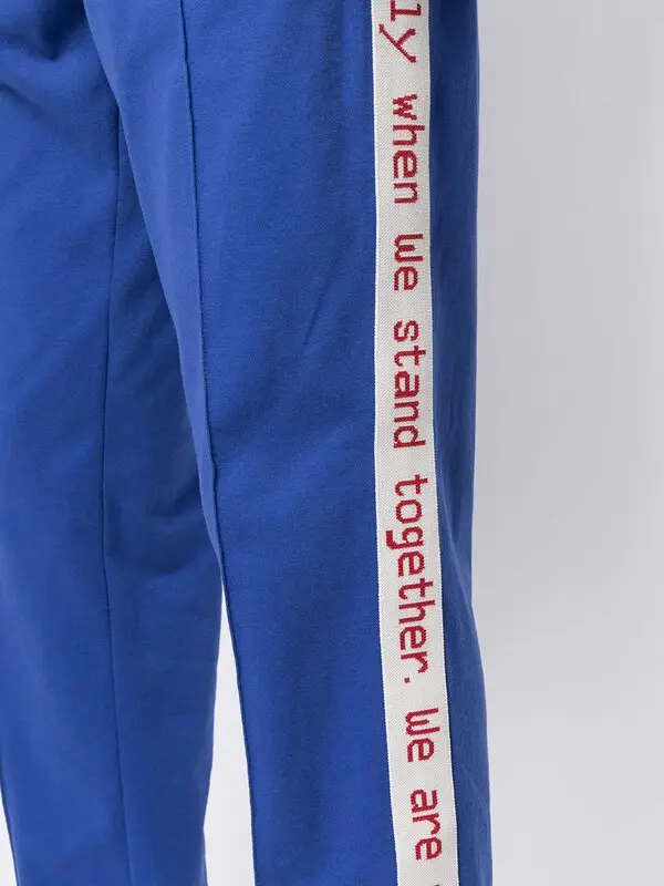 PORTS V Slogan Tape Track Pants