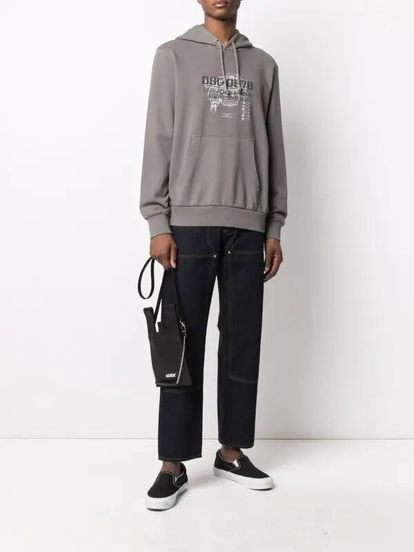 DIESEL® Slogan Print Cotton Hoodie