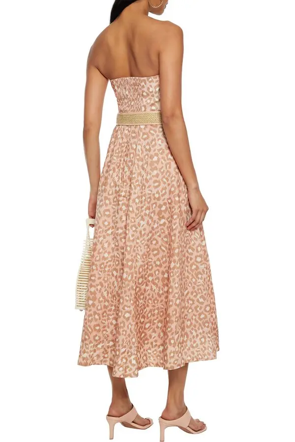 zimmermann pink leopard dress Zimmermann Concert Day Mini Dress Pink Leopard Puff Sleeves  Naked Pear