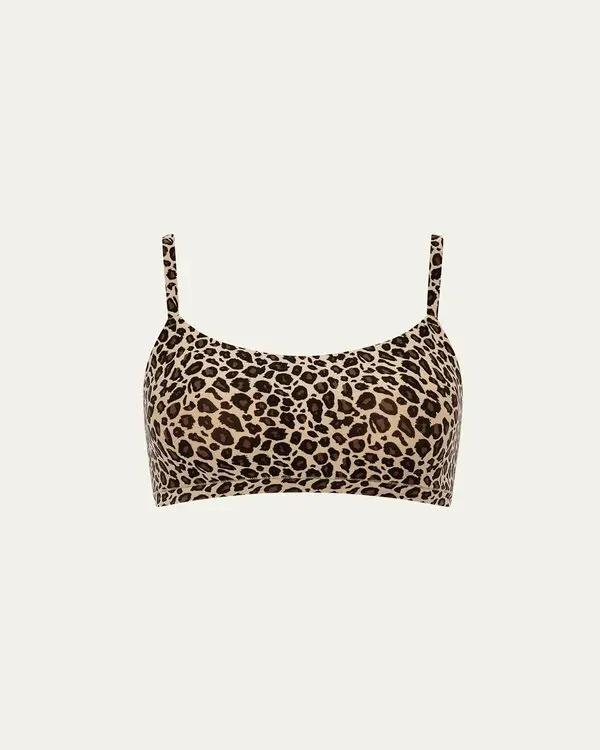 Chantelle Print Soft Stretch Padded Bralette - Leopard