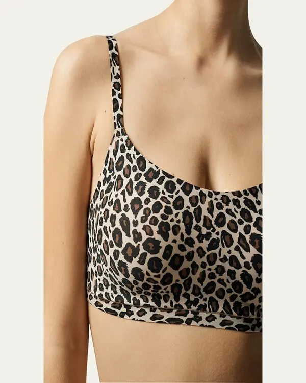 Chantelle Print Soft Stretch Padded Bralette - Leopard