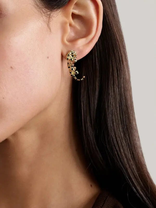 Yvonne Léon 9-karat Multi-stone Single Earring