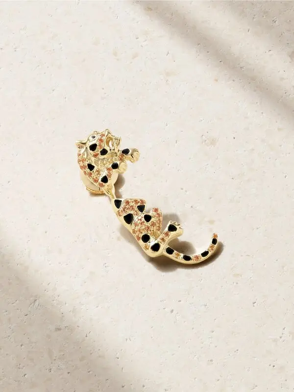 Yvonne Léon 9-karat Multi-stone Single Earring - Gold