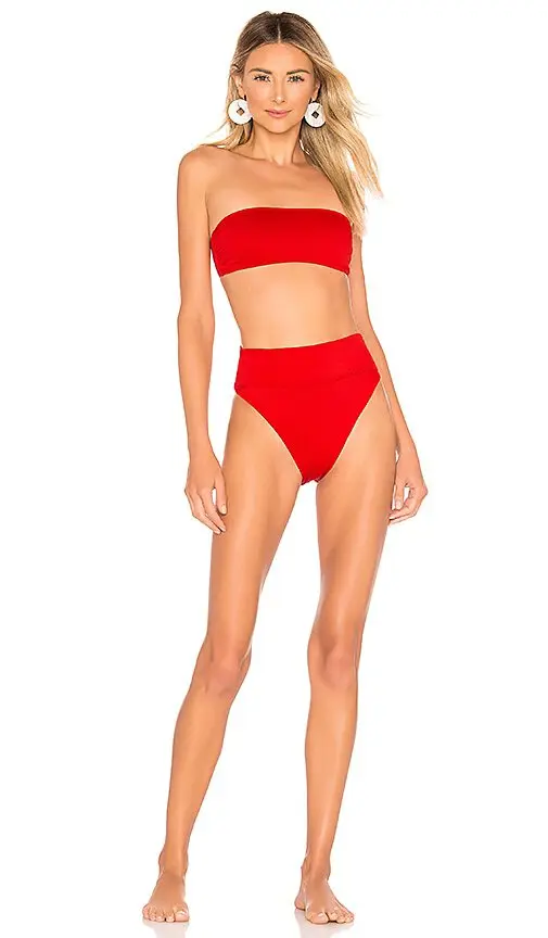 Beach Riot Highway Bikini Bottom - Red