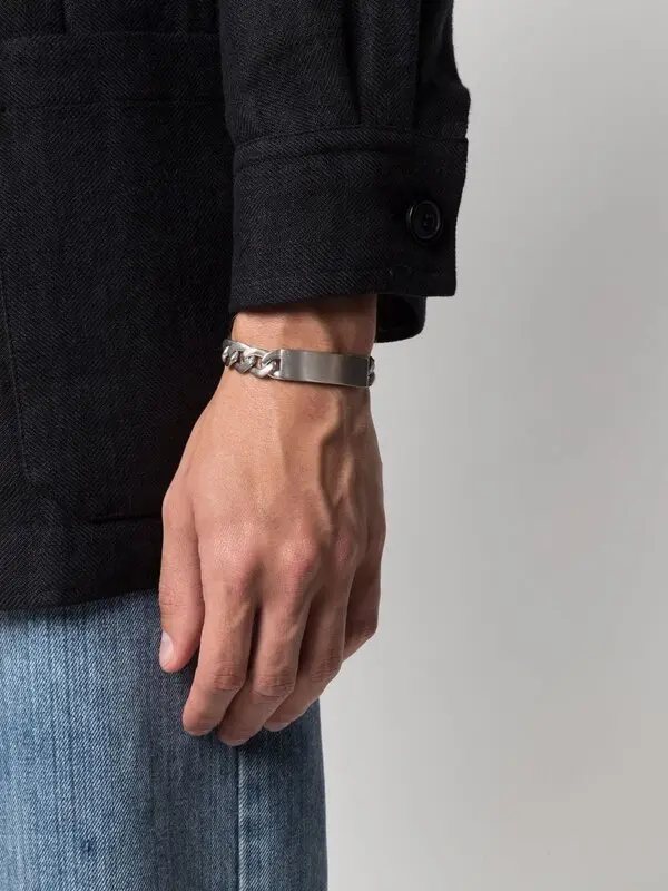 アクセサリー Maison Margiela ANONYMOUS I.D BRACELET S Maison Margiela Chain Id Bracelet - Silver | Editorialist