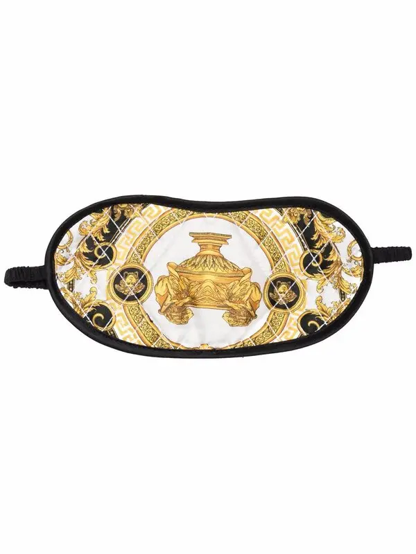 Versace Barocco Print Sleeping Eye Mask