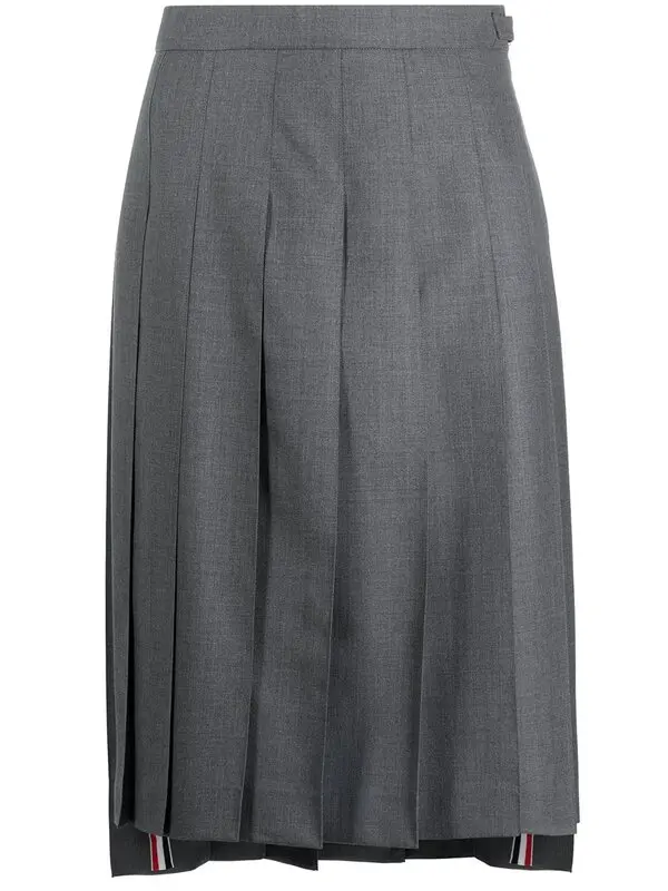 Thom Browne Pleated Midi Skirt
